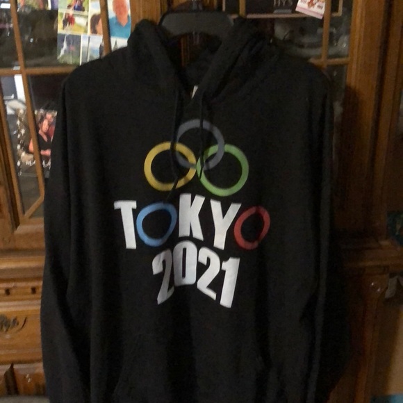 Jackets & Coats | Tokyo 221 Olympics Black Sweatshirt Barely Worn ...